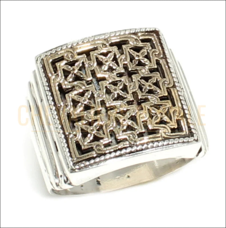 chevaliere-de-luxe-en-argent-massif-design-byzantin-artisanale-765.webp ...