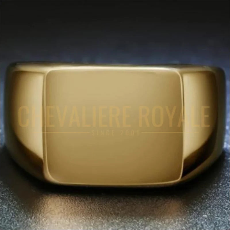 Chevalière personnalisée avec nom ou photo gravé – Chevalière Royale